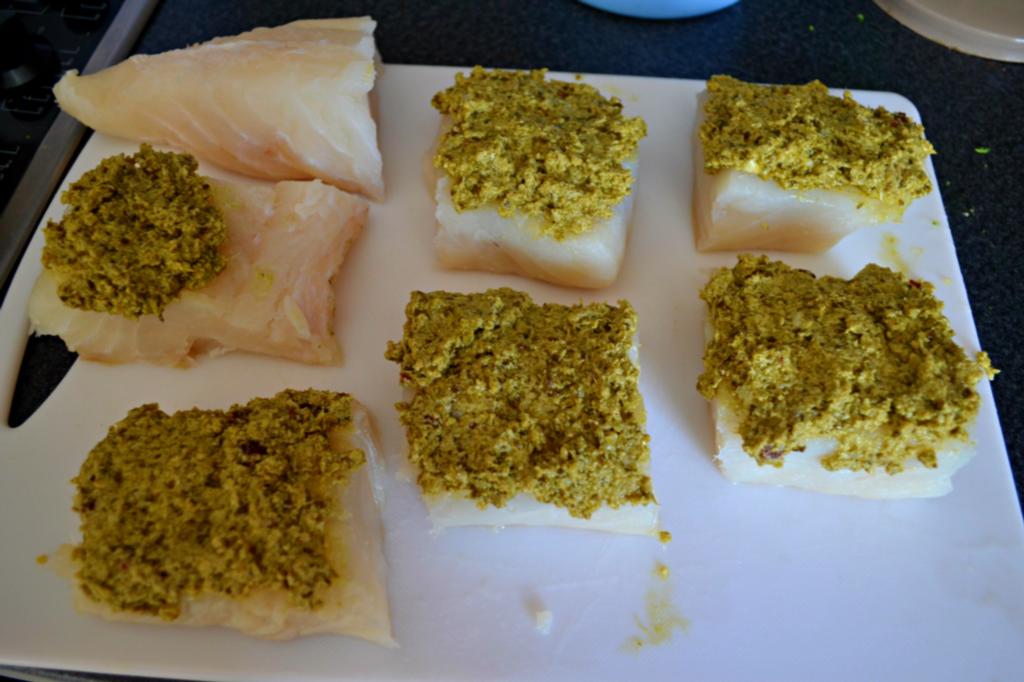 Pesto & Cream Cheese Crusted Cod Recipe | firmus energy